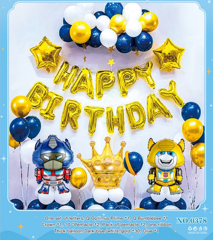 [Avail] Transformers B Theme Birthday Party Balloons Backdrop ...