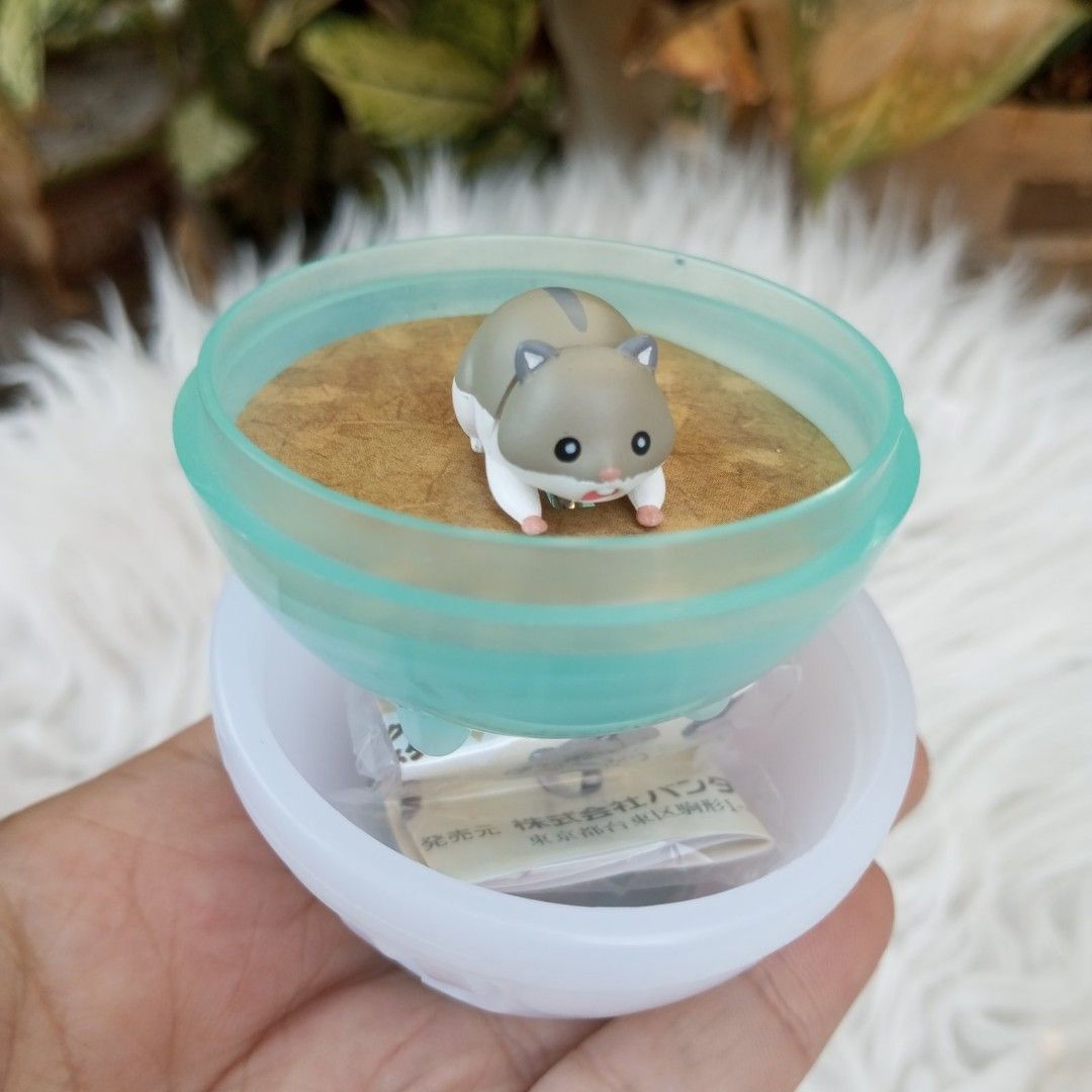 BANDAI Gashapon Ringcolle Cute Kawaii Hamster Rings in Pet Cage Gacha ...