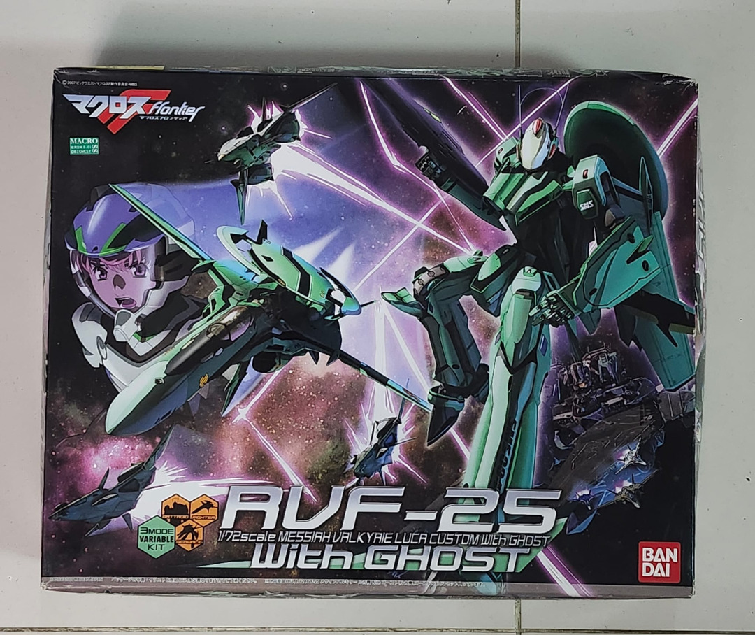 Bandai Macross 1/72 RVF-25 Messiah Valkyrie Luca Custom with Ghost, 興趣及 ...