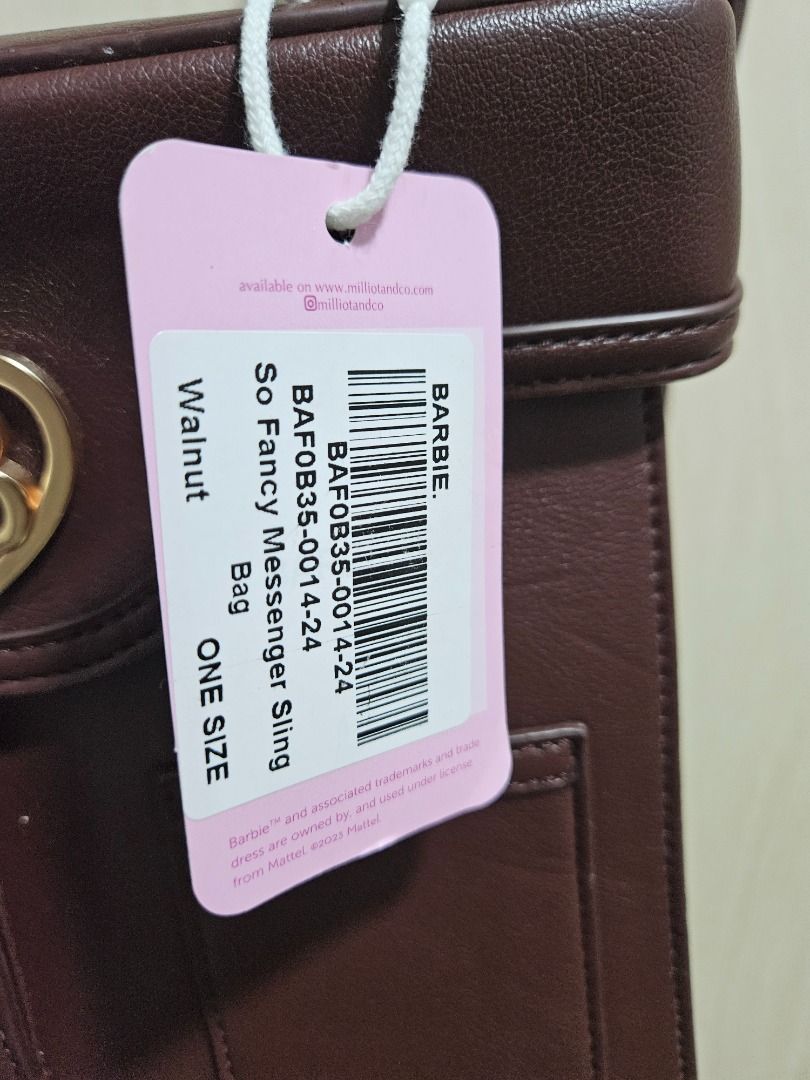 Barbie So Fancy Messenger Leather Bag (Convertible to Backpack), Women ...
