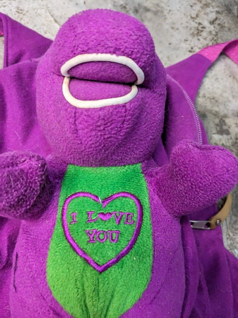 Barney Kids Jr Backpack, Men's Fashion, Bags, Backpacks on Carousell