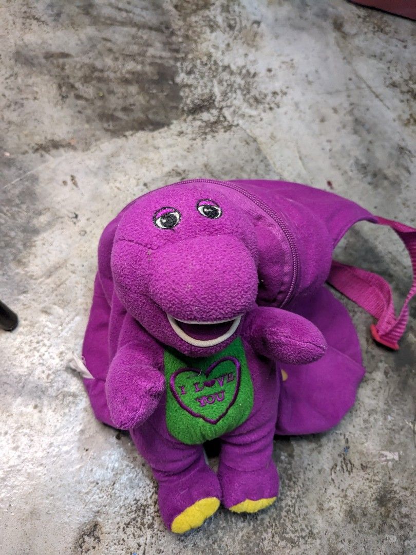 Barney Kids Jr Backpack, Men's Fashion, Bags, Backpacks on Carousell