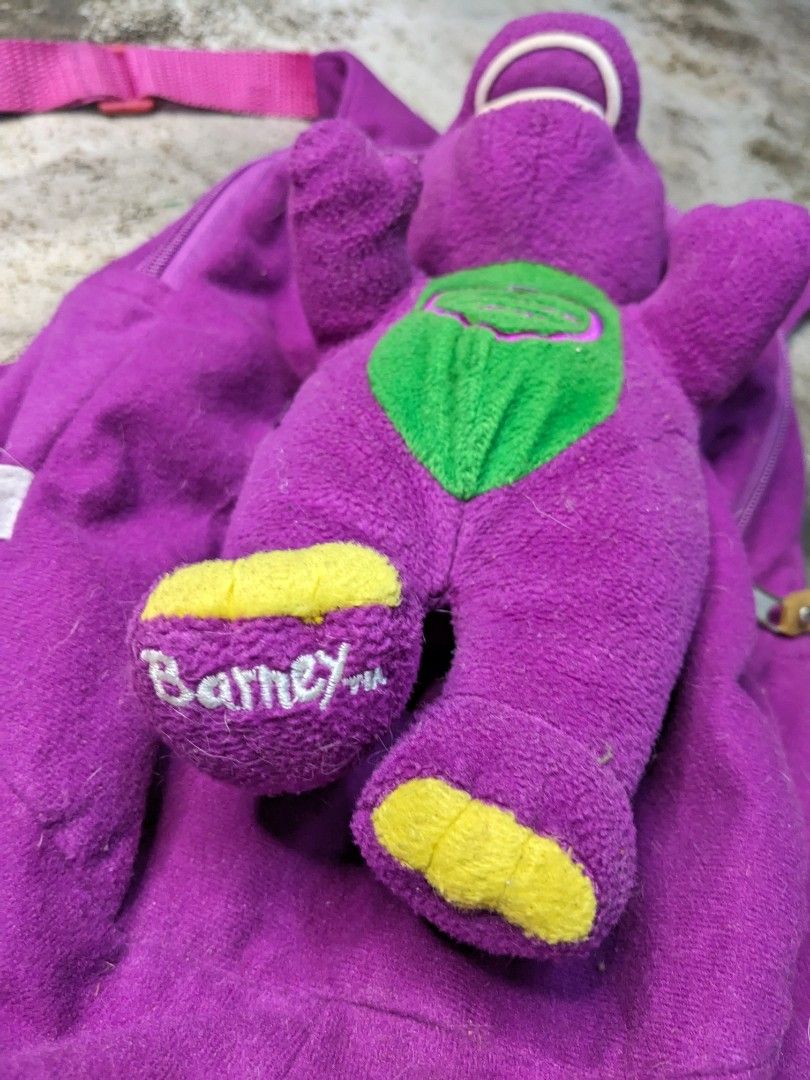 Barney Kids Jr Backpack, Men's Fashion, Bags, Backpacks on Carousell