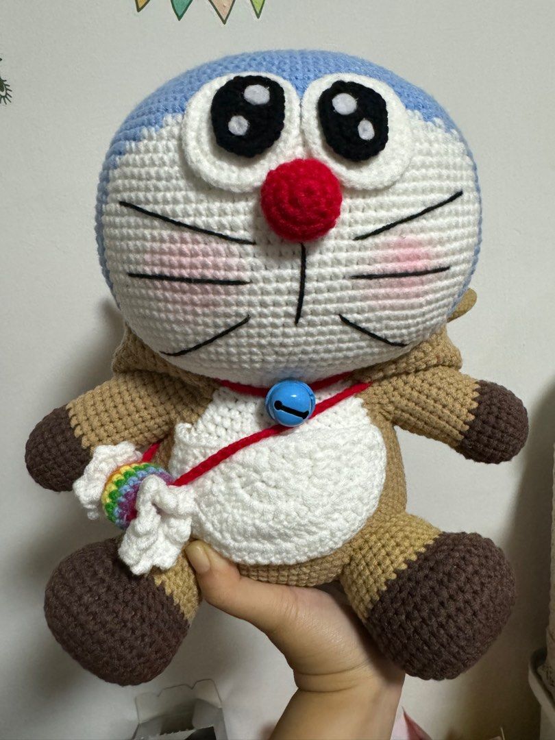 Big crochet doraemon stitch/totoro/deer, Hobbies & Toys, Stationery ...