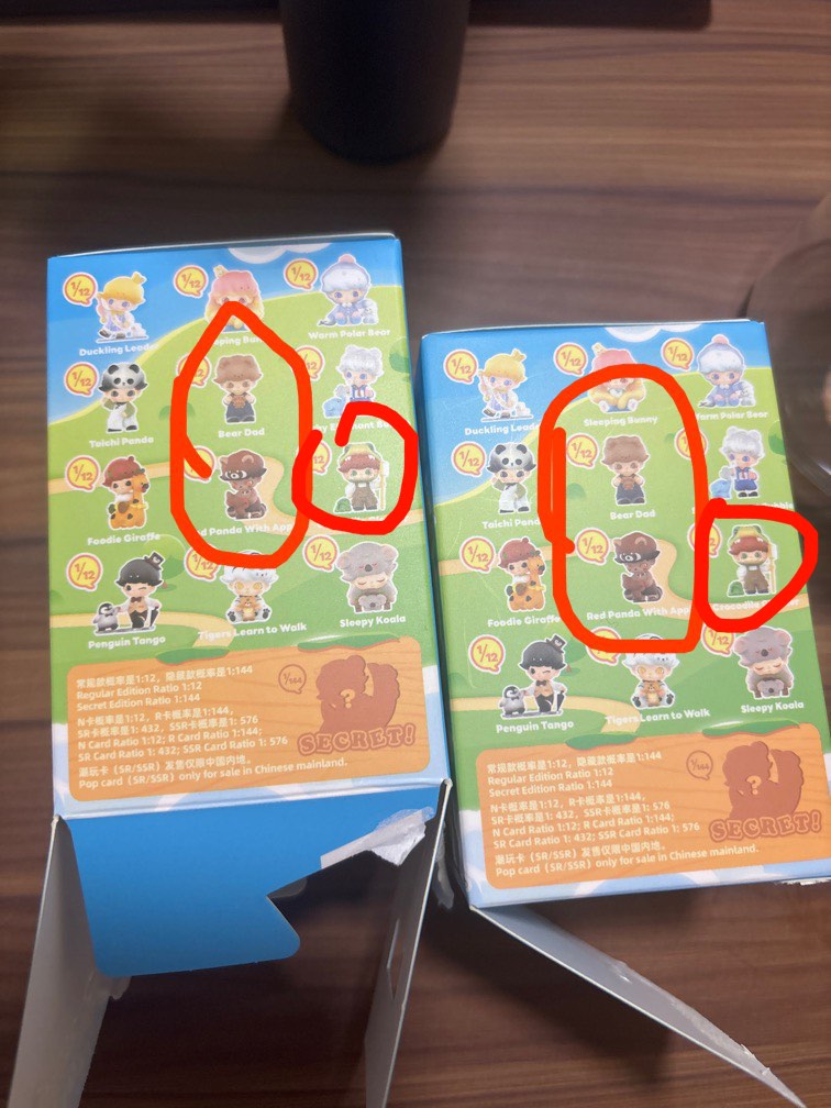 BNIF popmart dimoo animal kingdom crocodile bear dad red panda with ...