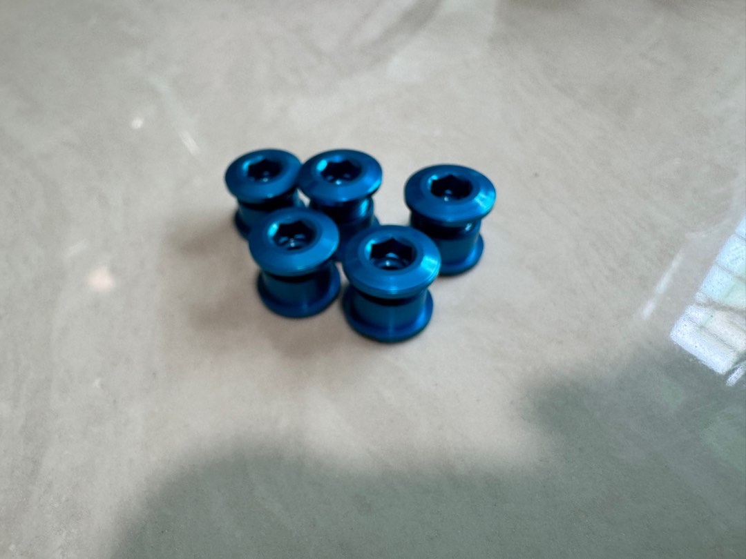C82 Single Chain Ring Bolt - Blue, Sports Equipment, Bicycles & Parts ...