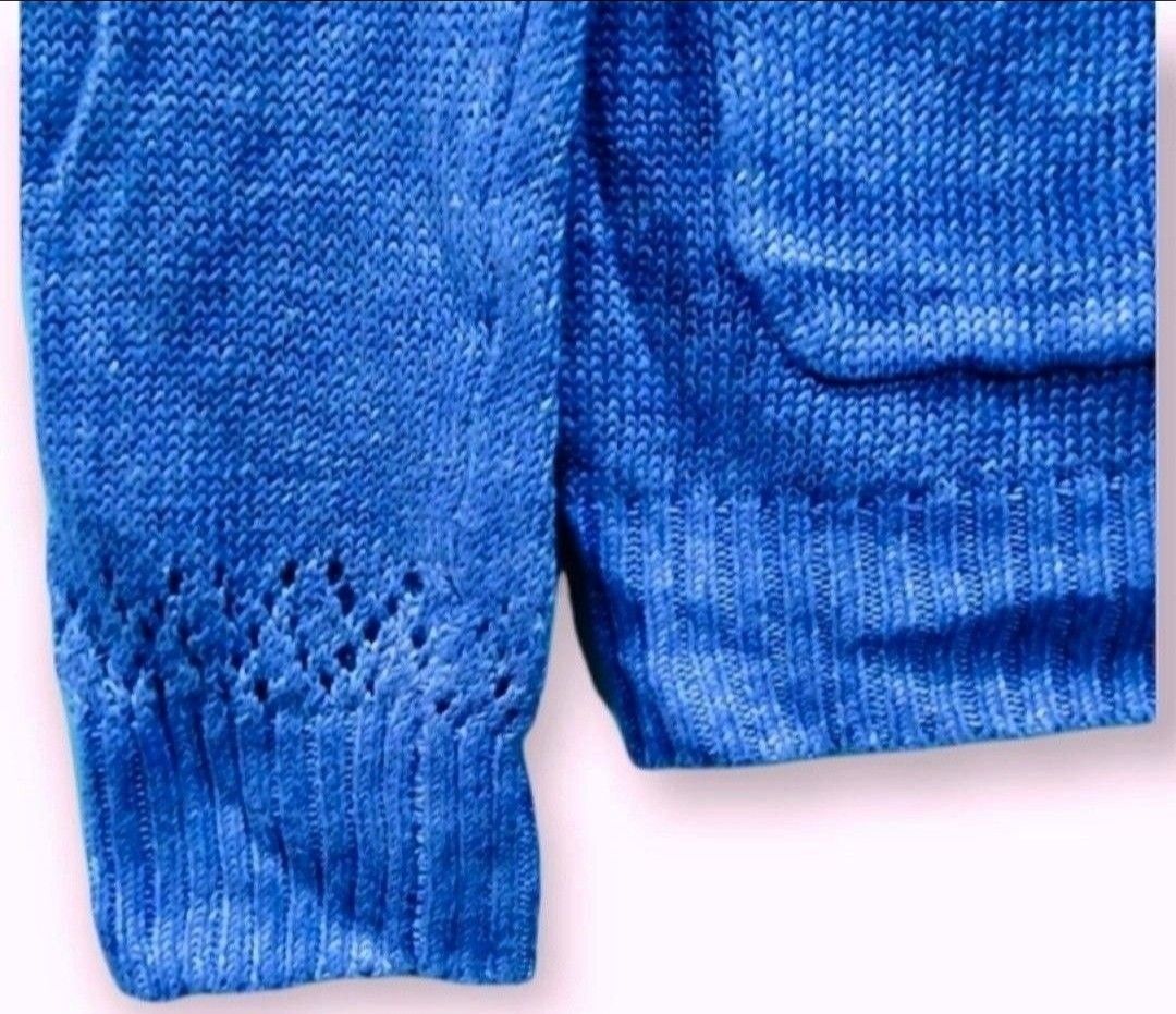⭐ Cardigan blue jeans defect button, Women's Fashion, Tops, Other Tops ...