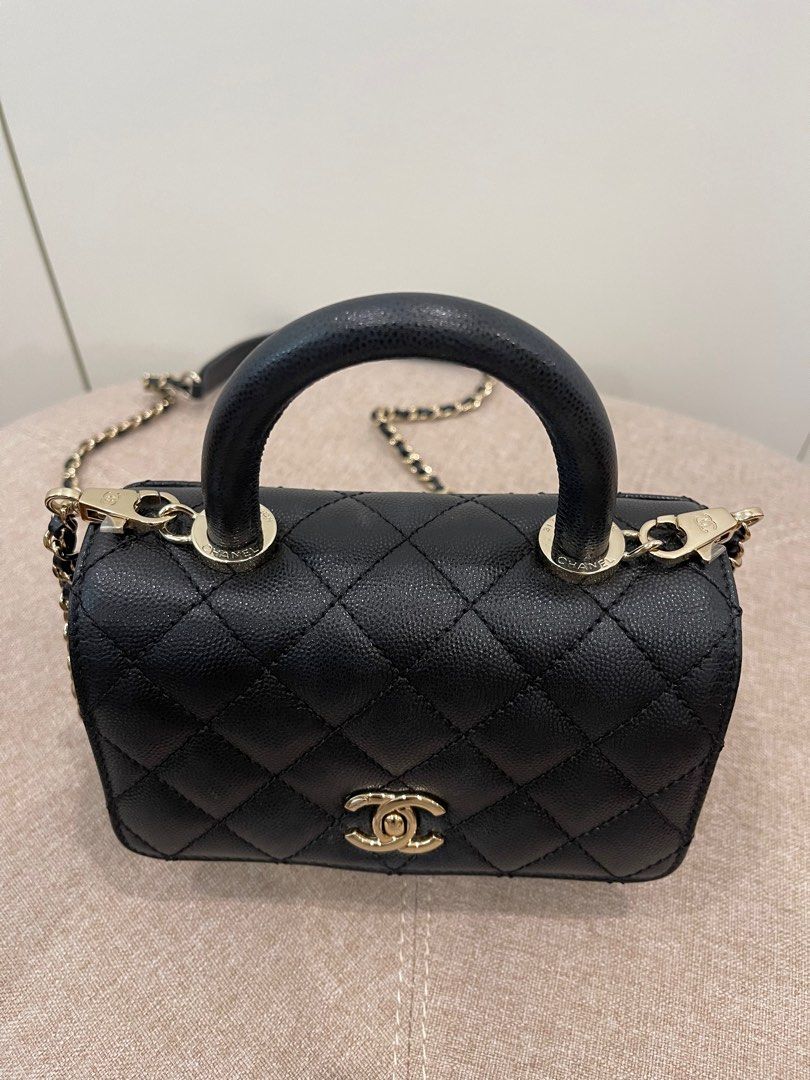 Chanel Coco Mini Handle (2022), Luxury, Bags & Wallets on Carousell