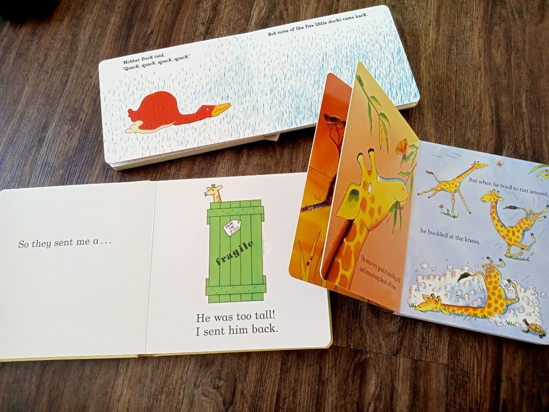 Children's classic story books Dear Zoo, Giraffes Can't Dance, 5 Little ...