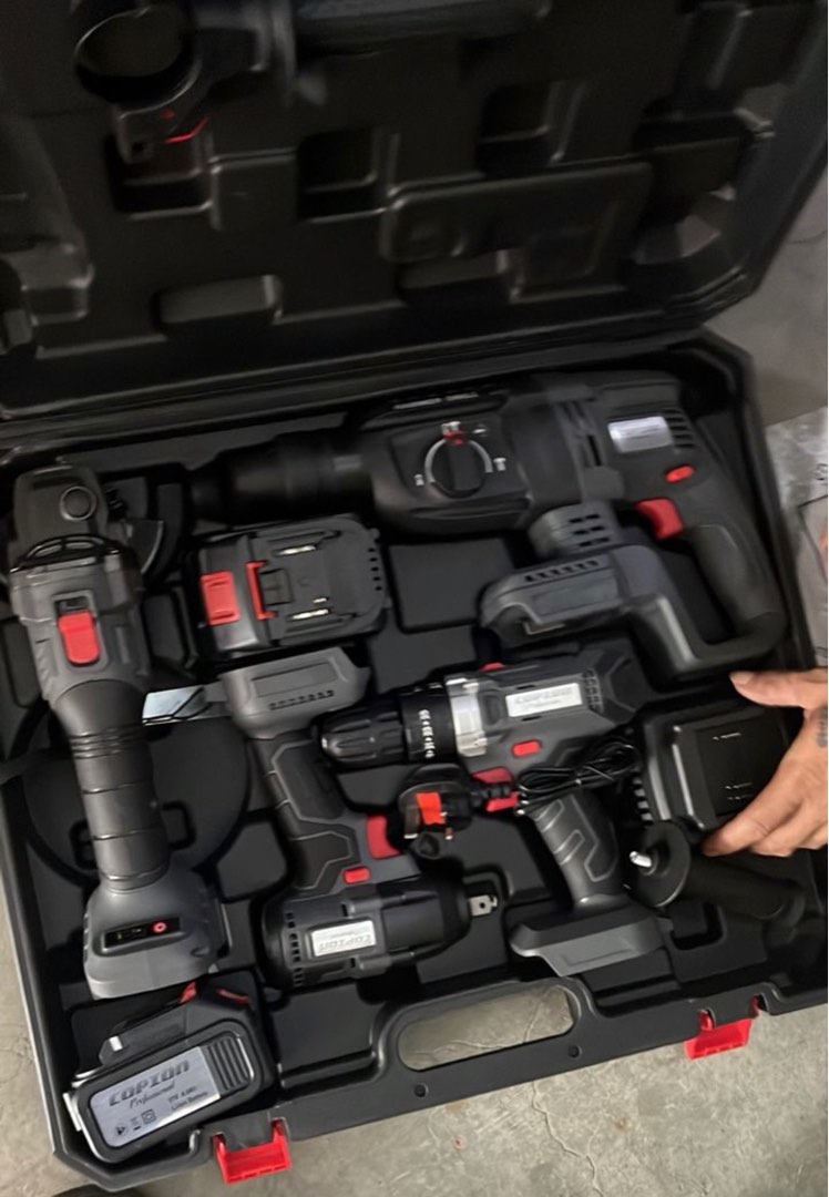 COPION CORDLESS BRUSHLESS COMBO SET DRILL, Furniture & Home Living ...