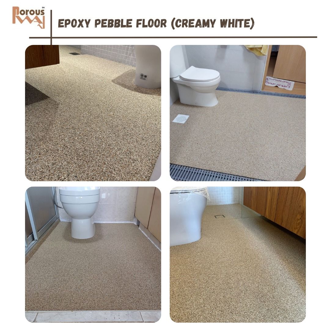 Epoxy Toilet flooring | Epoxy micro cement toilet | 微水泥厕所 | Overlay tiles | Toilet design ...