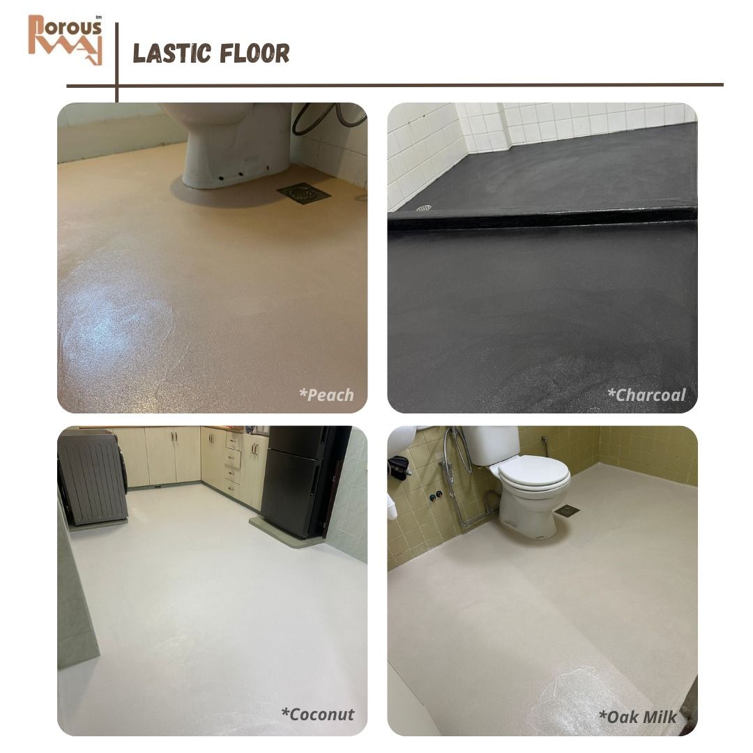 Epoxy Toilet flooring | Epoxy micro cement toilet | 微水泥厕所 | Overlay tiles | Toilet design ...