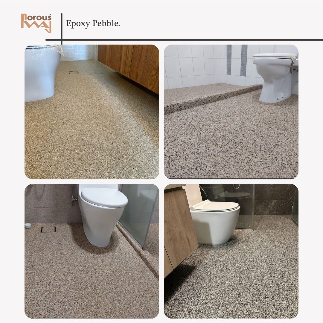 Epoxy Toilet flooring | Epoxy micro cement toilet | 微水泥厕所 | Overlay ...