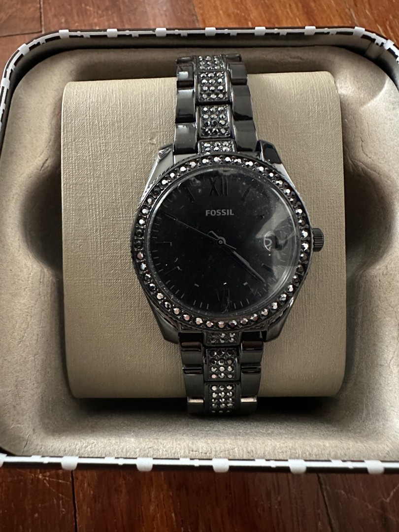 Fossil Black Watch, Women's Fashion, Watches & Accessories, Watches on ...
