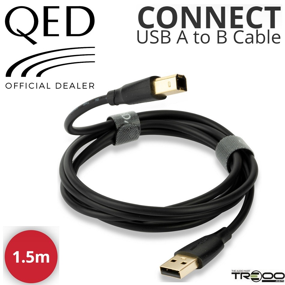[FREE DELIVERY] QED Connect USB-A to USB-B USB Cable, Audio, Other Audio Equipment on Carousell