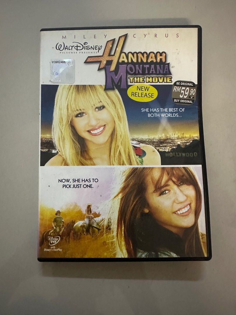 Hannah Montana The Movie DVD original, Hobbies & Toys, Music & Media ...