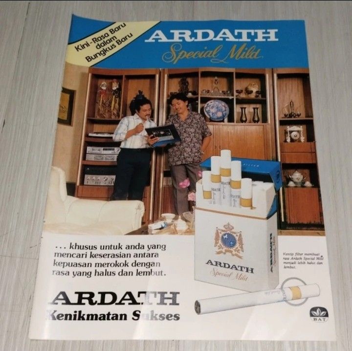 Iklan cetak jadul Ardath Special Mild, Antik, Pajangan di Carousell