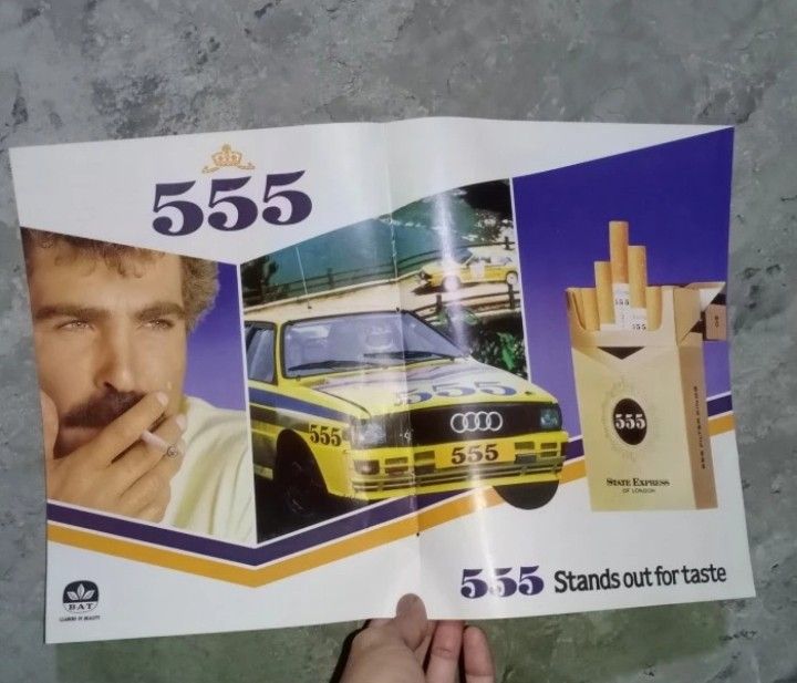 Iklan cetak jadul Rokok 555, Antik, Pajangan di Carousell