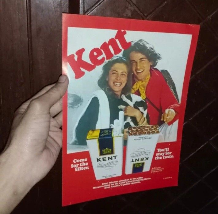 Iklan cetak jadul Rokok Kent, Antik, Pajangan di Carousell