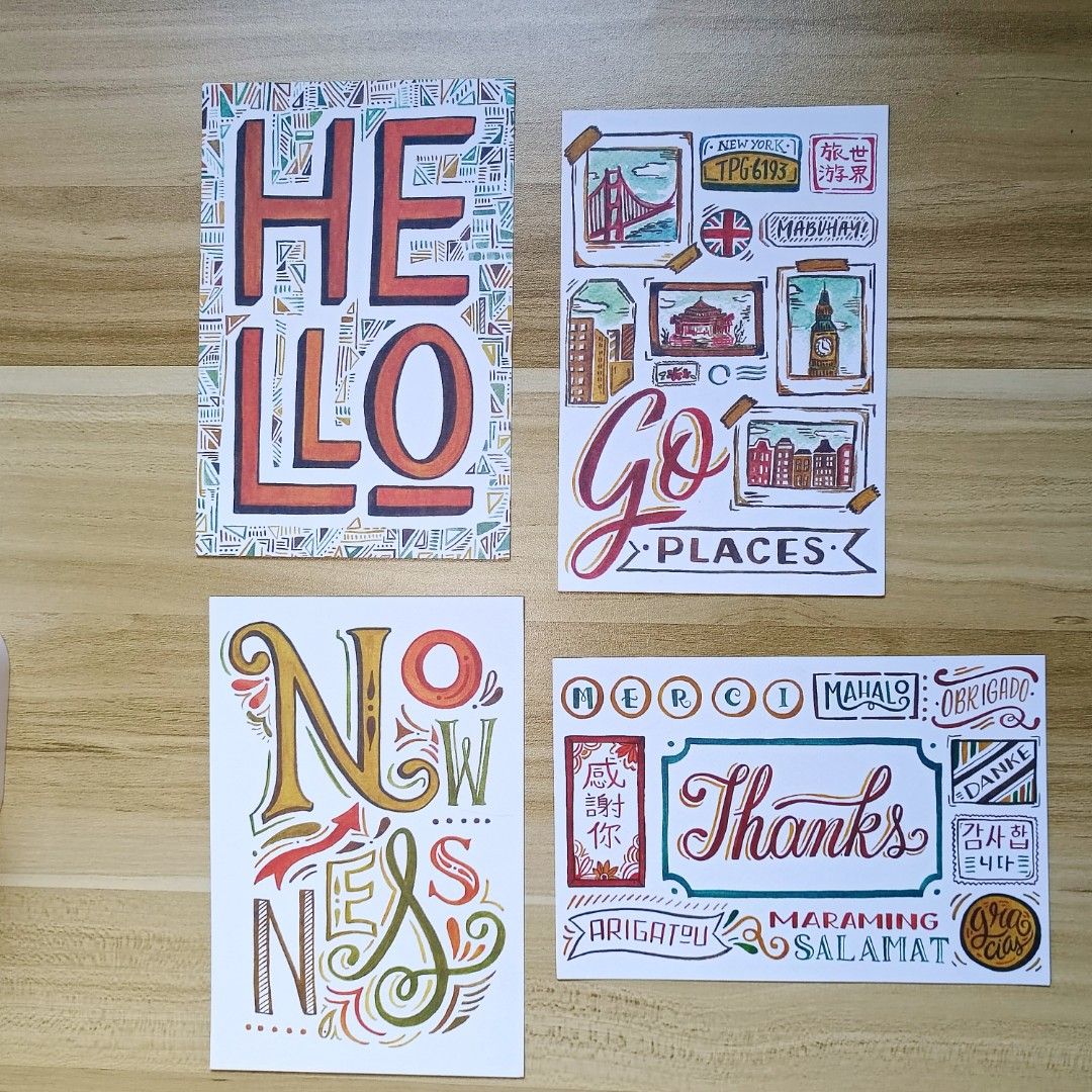 "Letters from ABC" Postcards (18 of 52) by Abbey Sy, Hobbies & Toys ...