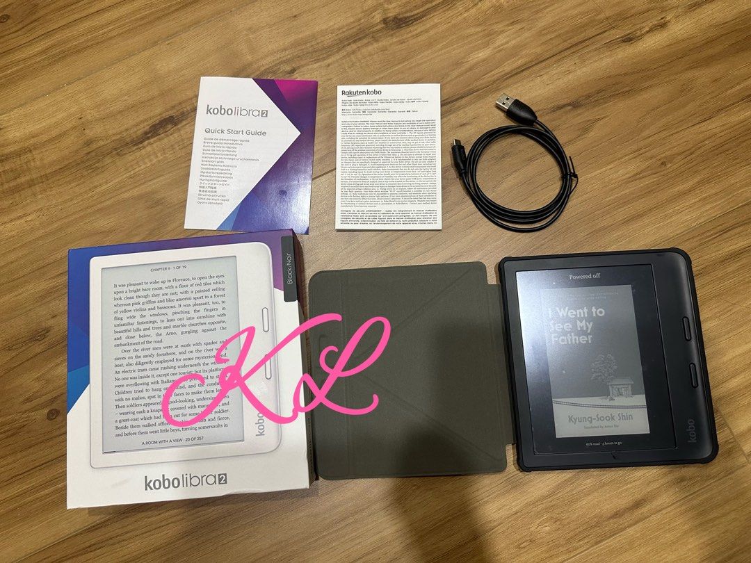 Like New Rakuten Kobo Libra 2 eReader in Black (Full Set) - 7 inches HD ...