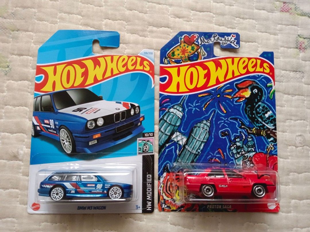 Lot Hotwheels Proton Saga Klcc+ BMW M3 Wagon, Hobbies & Toys, Toys ...