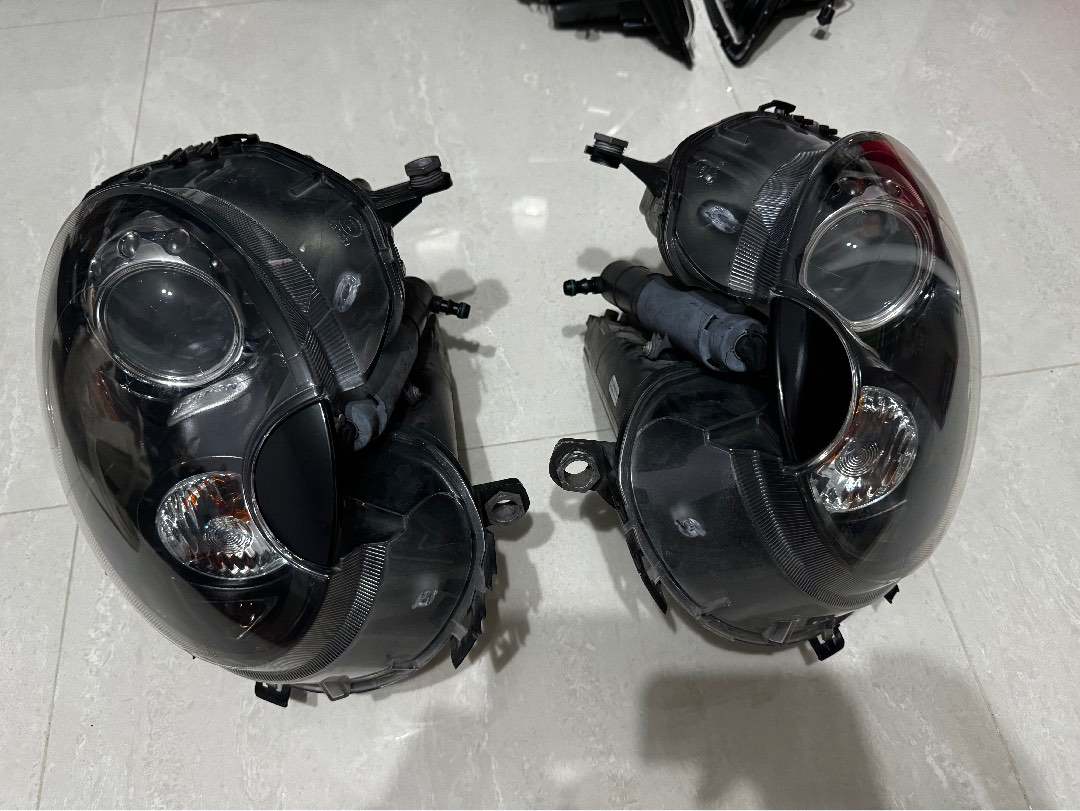 Mini Cooper R55, R56, R57, R58,R59 LCI black based Headlight, Car ...
