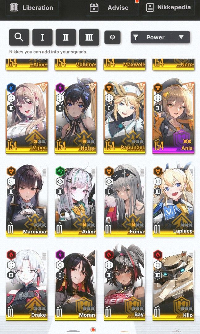 Nikke account level 126. Many 5* SSR top tier characters modernia red ...