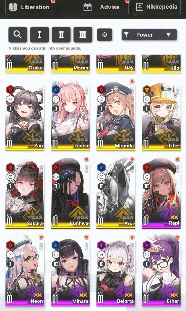 Nikke account level 126. Many 5* SSR top tier characters modernia red ...