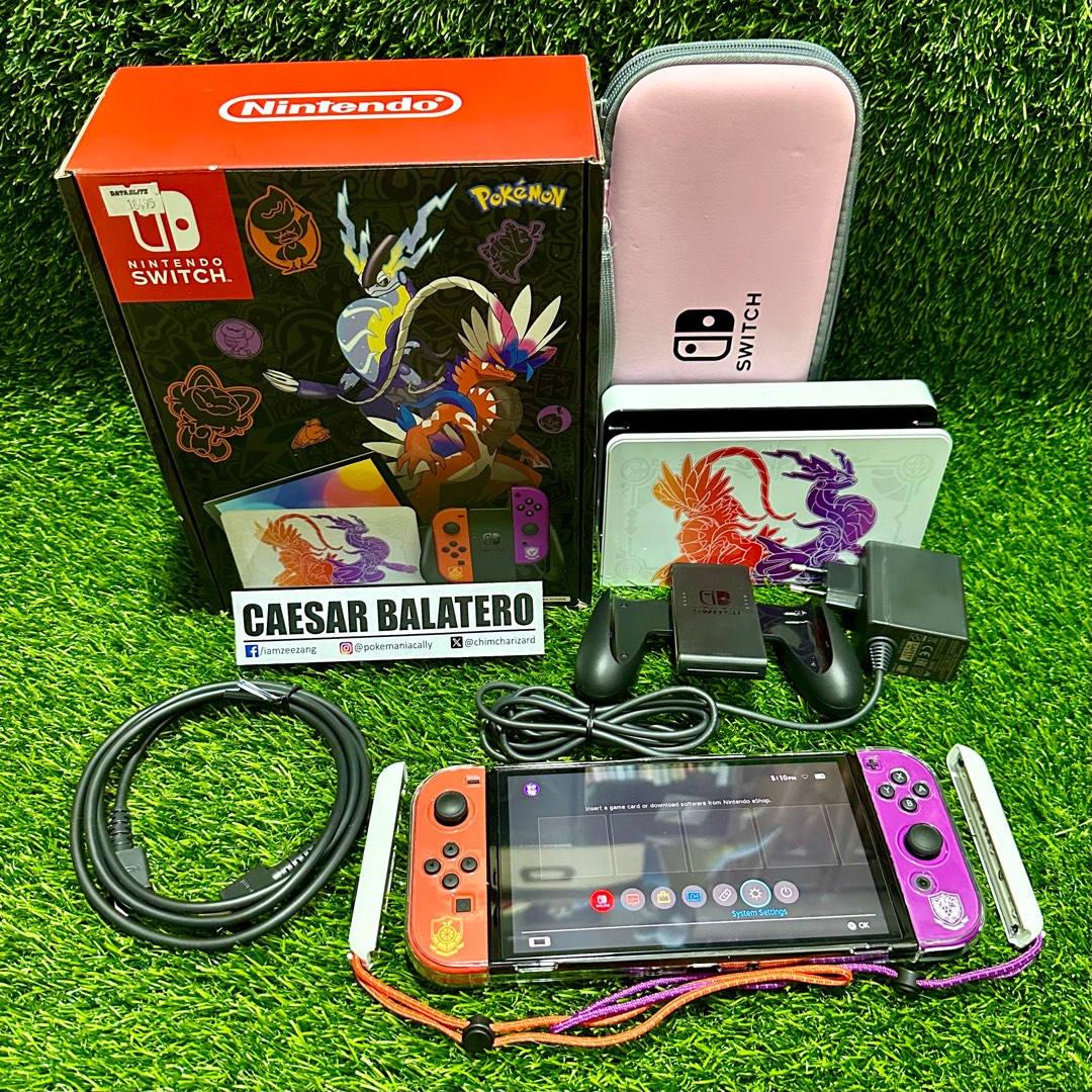 Nintendo Switch OLED Model Pokémon Scarlet & Violet Edition, Video ...