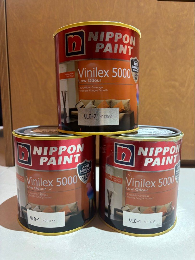 Nippon Paint Vinilex 5000 (1L), Furniture & Home Living, Home Decor ...
