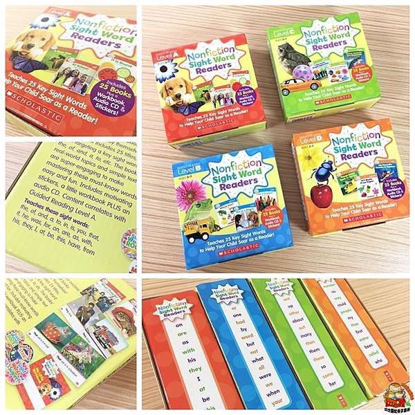 現貨Scholastic Nonfiction Sight Word Readers Level ABCD, 興趣及遊戲, 書本 & 文具 ...