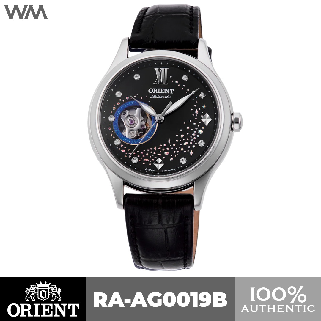 Orient Azure Open Heart Black Dial Automatic Watch RA-AG0019B RA ...