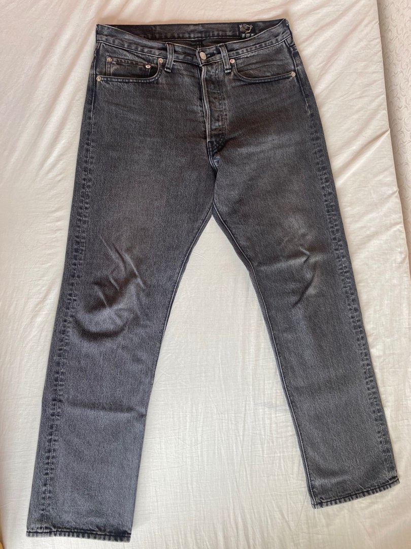 Orslow 105 Standard Black Stonewashed Denim, Men's Fashion, Bottoms ...