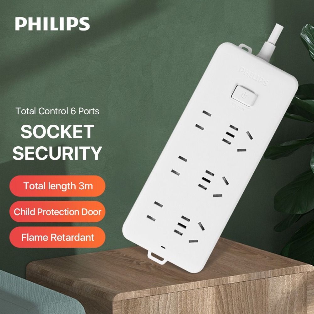Philips Safety Socket 6-Bit, TV & Home Appliances, Electrical, Adaptors ...