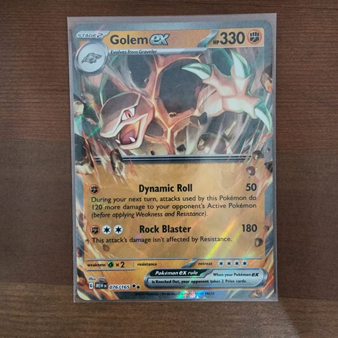 Pokemon TCG - S&V: 151 Golem EX 076/165 Ultra Rare, Hobbies & Toys ...