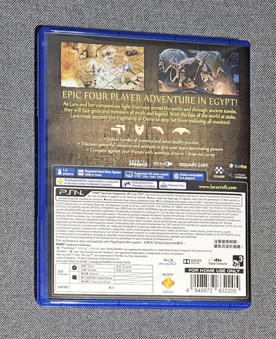 PS4 Lara Croft And The Temple Of Osiris Playstation, Video Gaming ...
