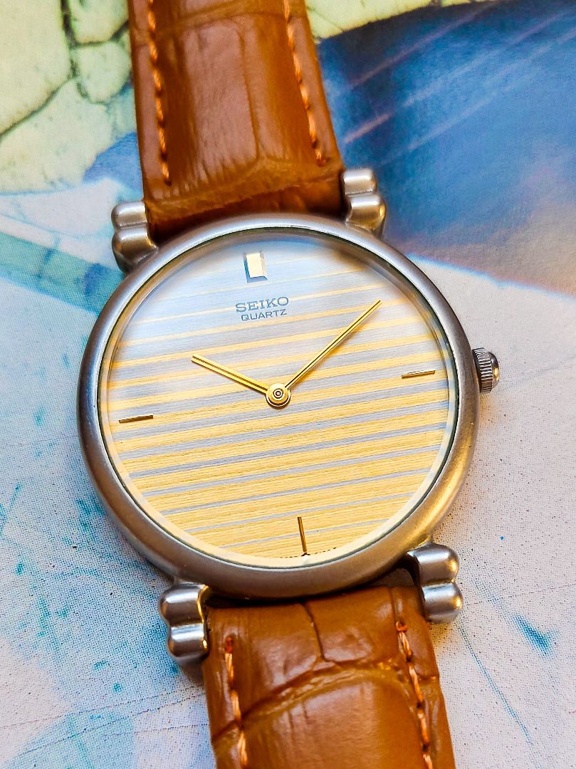 RARE Seiko 'Sunset' Dial with Sculpted Lugs, Men's Fashion, Watches ...