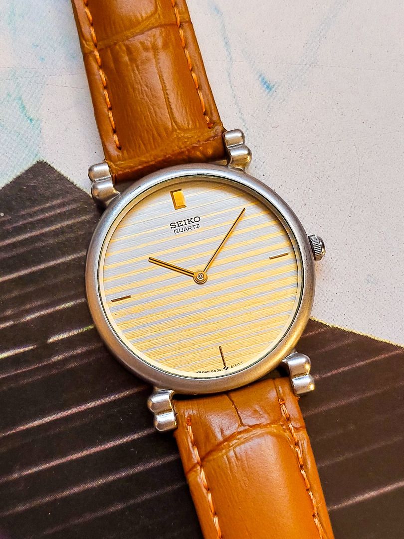 RARE Seiko 'Sunset' Dial with Sculpted Lugs, Men's Fashion, Watches ...