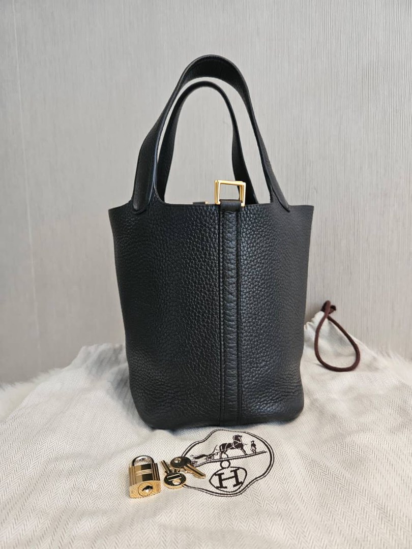 Ready! VVGC picotin 18 black ghw stamp Y with db and keyset,, Barang ...