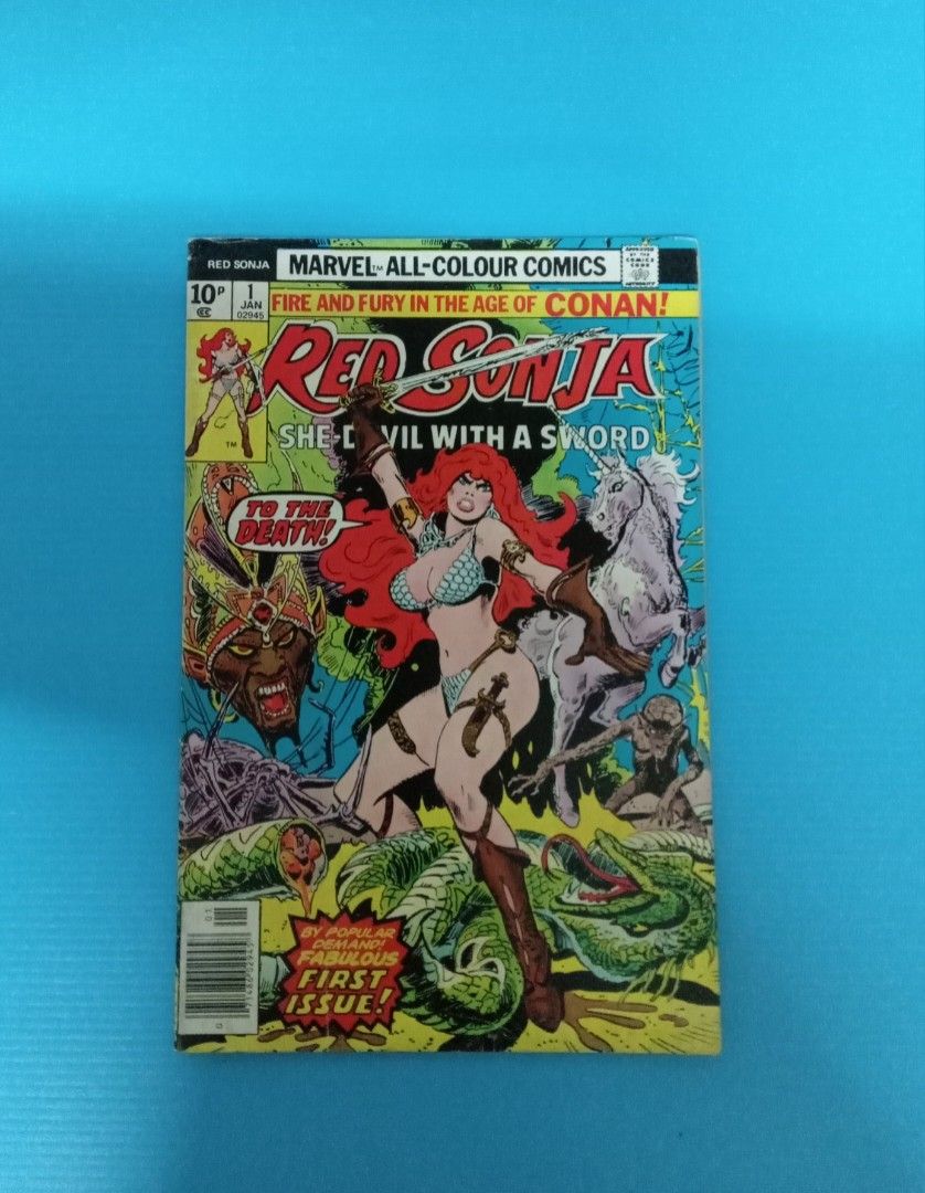 Red Sonja #1 ( Frank Thorne - Cover Art ) Marvel BRONZE Age, Hobbies ...