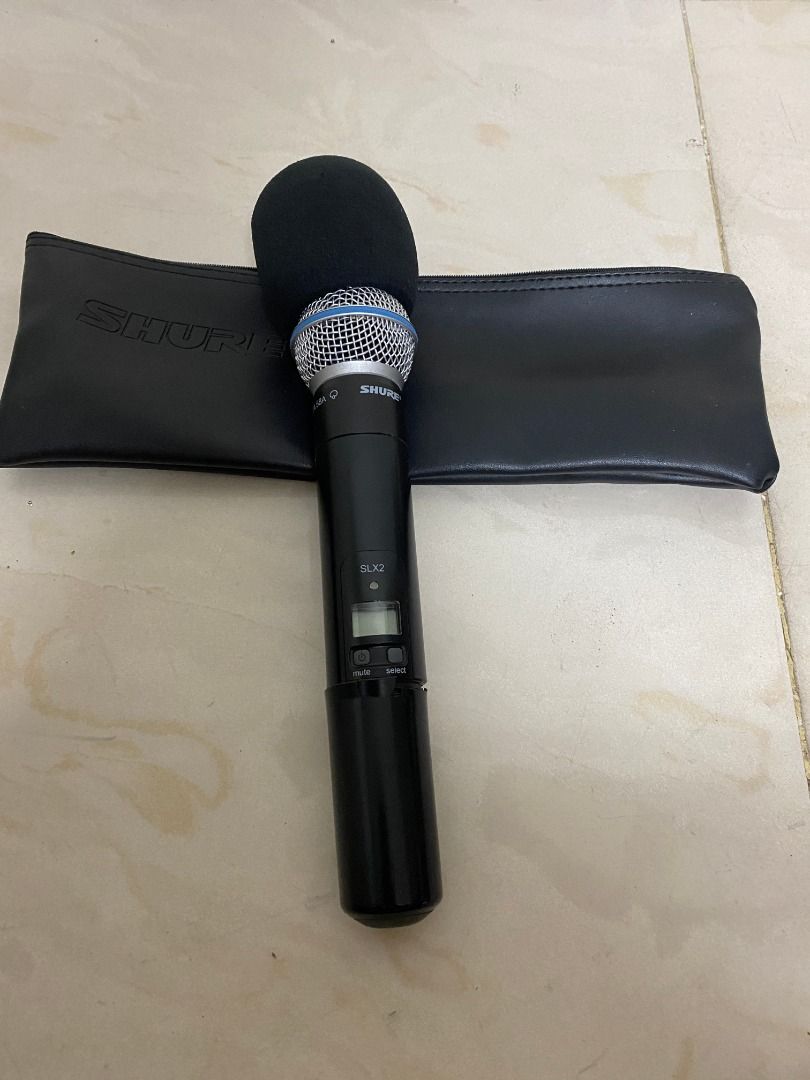 SHURE SLX2 無線發射 BETA 58A 話筒 舒爾 無線麥克風 手握麥克風, 耳機及錄音音訊設備, 麥克風在旋轉拍賣