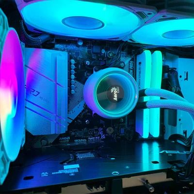 SIGMA HE19A WHITE DESKTOP GAMING PC AMD RYZEN 7 5700X 16GB RAM 1TB SSD ...