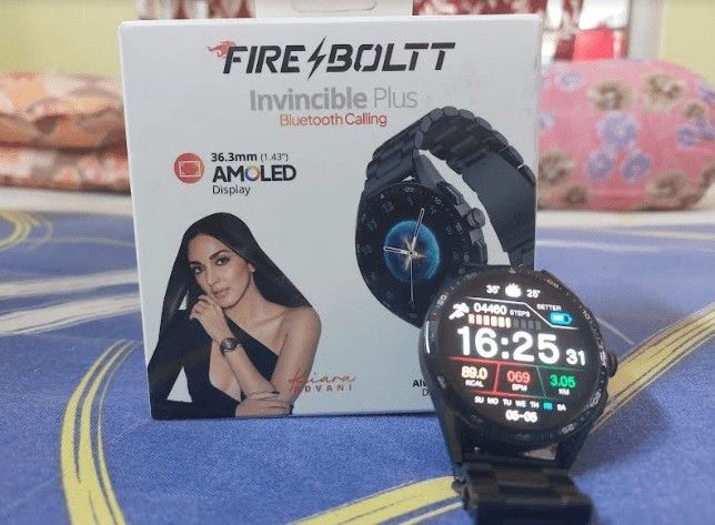 Smart Watch: Fire-Boltt Invincible Plus 1.43" AMOLED Display Smartwatch ...