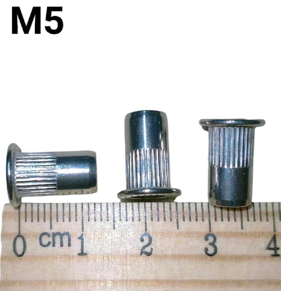 Stainless Rivet Nut Insert M5 inside diameter 13mm long, Furniture ...