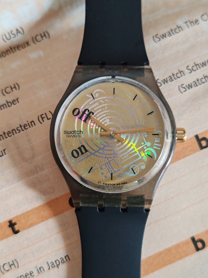 Swatch Musicall, Men's Fashion, Watches & Accessories, Watches on Carousell