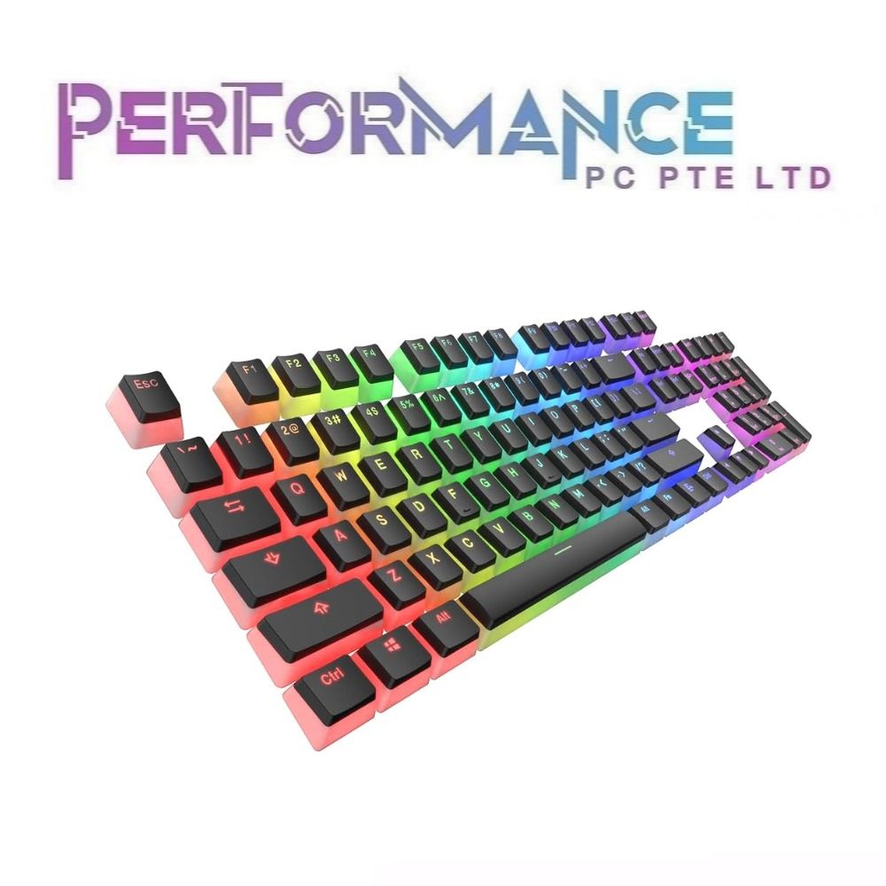 Tecware PBT Pudding Keycap Set White/Black (1 YEAR WARRANTY BY TECH DYNAMIC PTE LTD), Computers ...