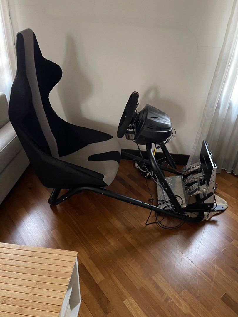 Thrustmaster T300 Ferrari Alcantara Fanatec CSL Seat Sim Rig, Video ...