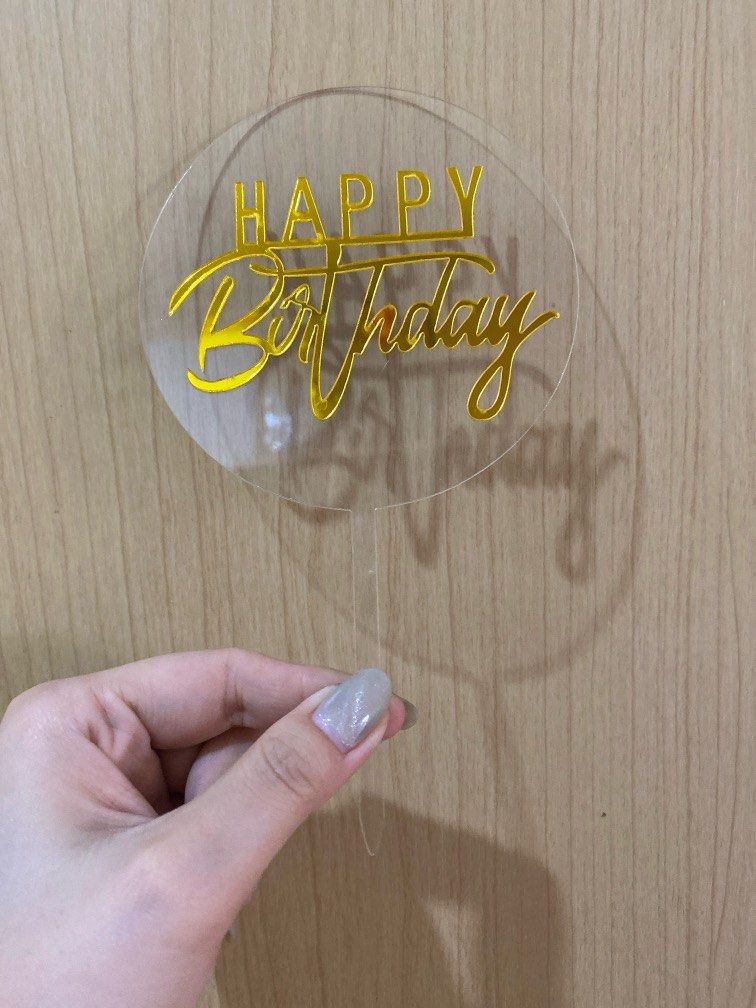 Topper happy birthday hbd, Antik, Lainnya di Carousell