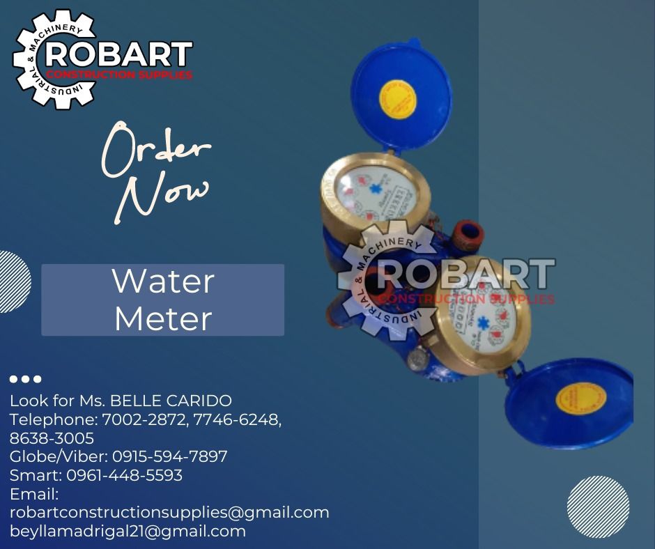 Water Meter Vertical, Commercial & Industrial, Construction Tools ...